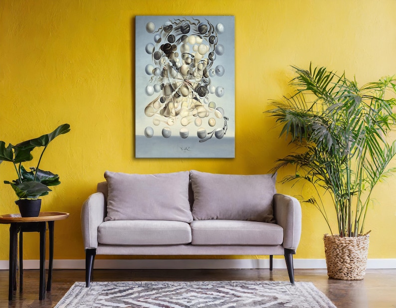 Salvador Dali Galatea of the Spheres Canvas, Famous Surrealist Art ...