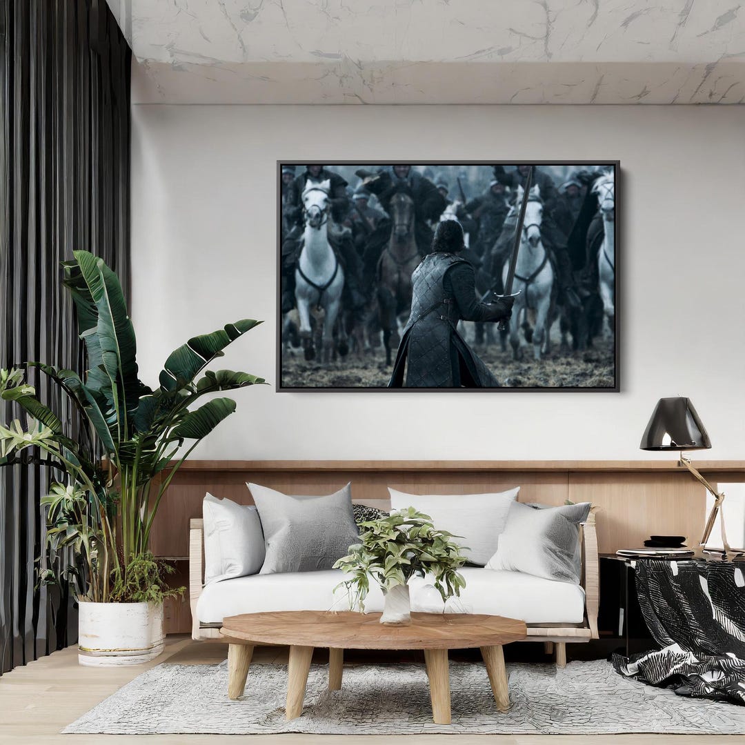 Jon Snow, Famous Canvas Wall Art , Modern Artwork, Trendy Artwork ...