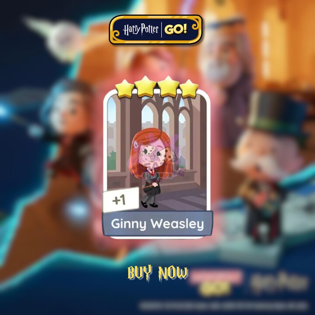GINNY WEASLEY Set 13 | 4 Star Sticker - Monopoly_go Harry_potter Album ...