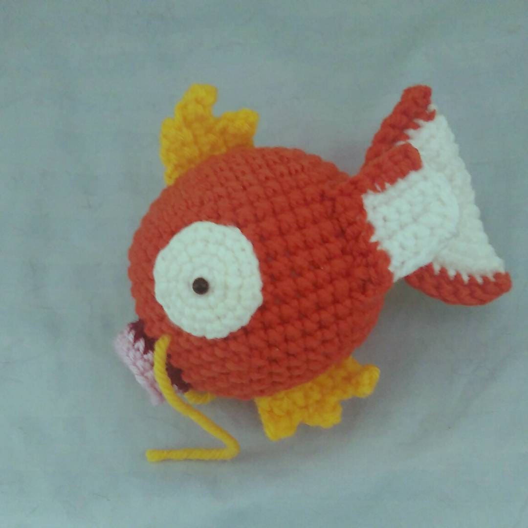 Amigurumi Magikarp Inspired Pattern|amigurumi Fish|crochet Magikarp ...