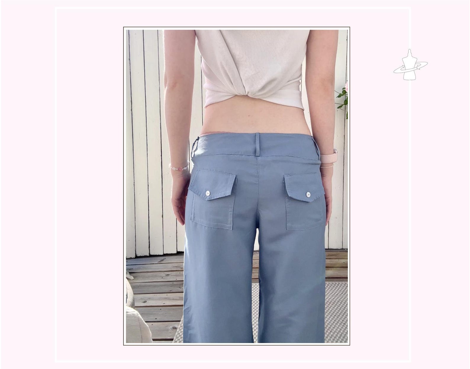 Leah Low Waist Wide Leg Pants Sewing Pattern (XXS-3XL) (digital PDF) - Etsy