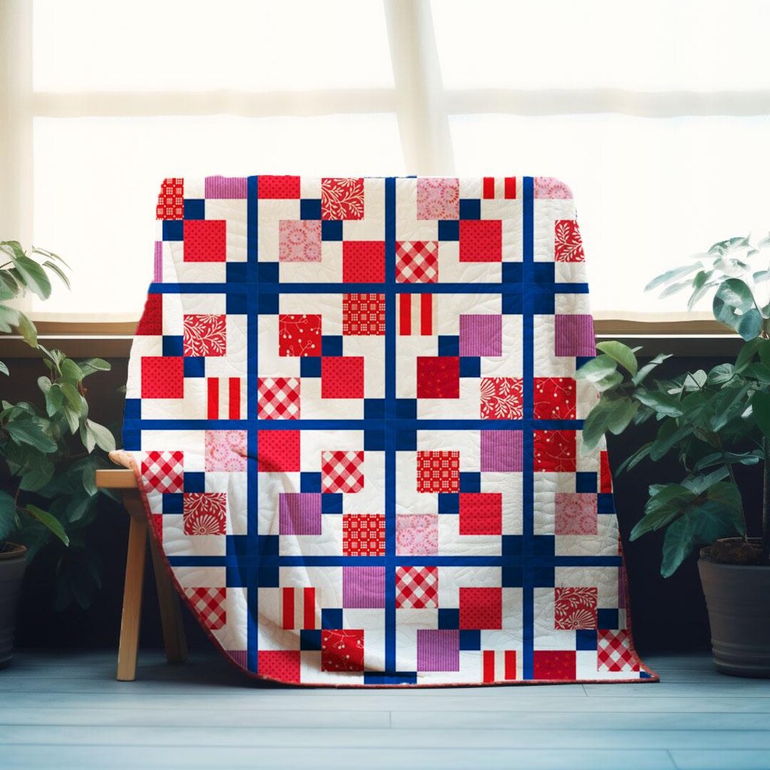 Square Family Quilt Pattern - Etsy