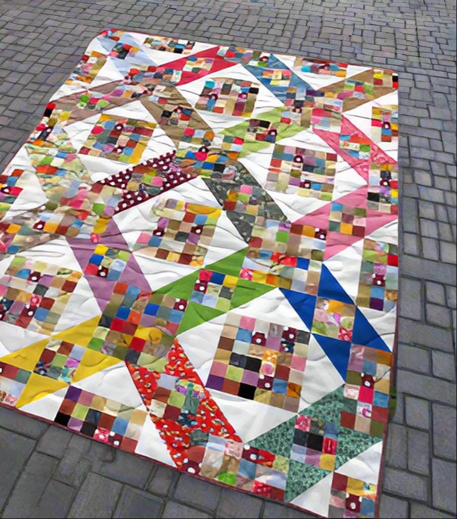 Garden of Scrappy Stars Quilt Pattern - Etsy