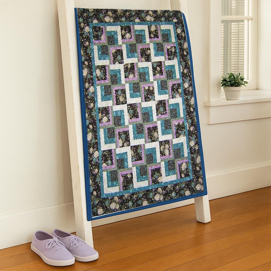 Dream Keeper Quilt Pattern | Geometric Patchwork Baby, Lap, Queen Sizes ...