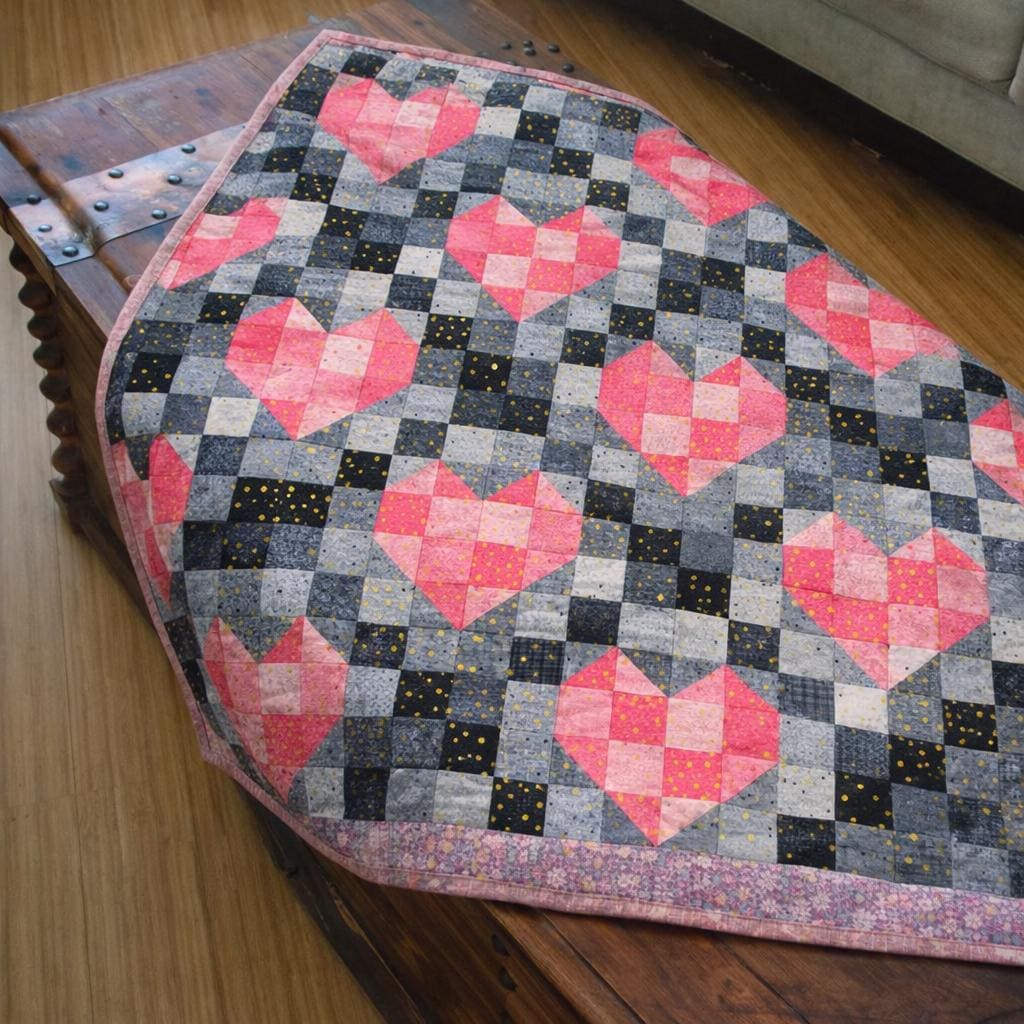 Heartstrings Harmony Quilt Pattern PDF | Scrappy Heart Patchwork Quilt ...