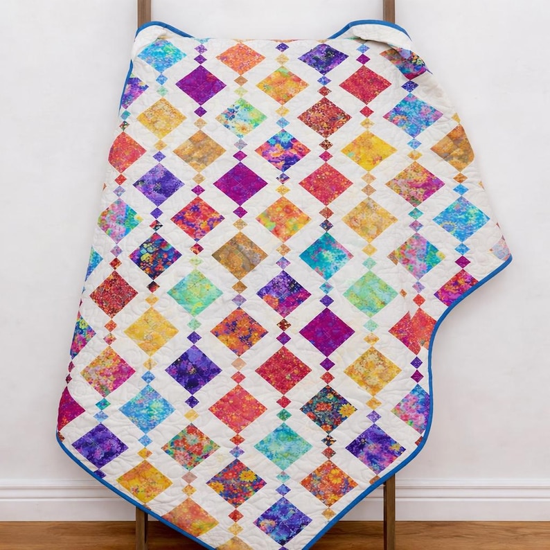 Love Melody Quilt Pattern | Sweet Heart Patchwork Throw (PDF Pattern ...