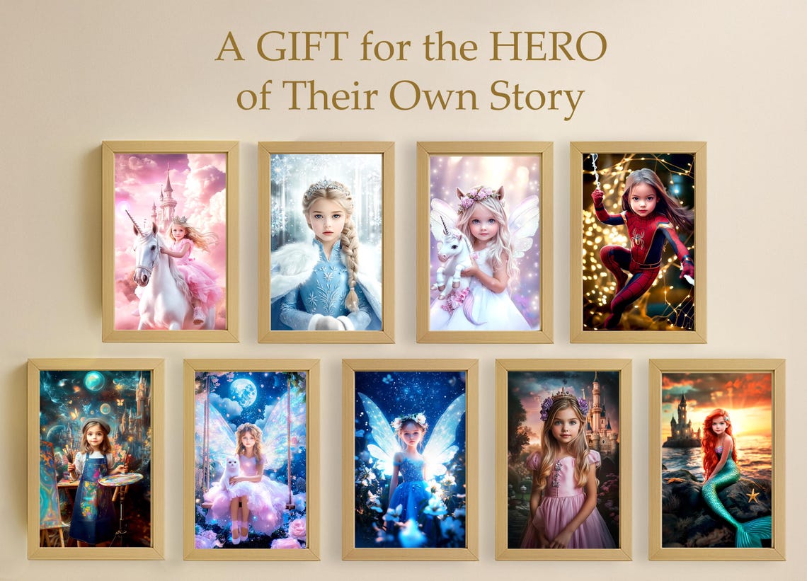 Custom Fairy Portrait From Photo | LED Night Light Frame | Hero or ...