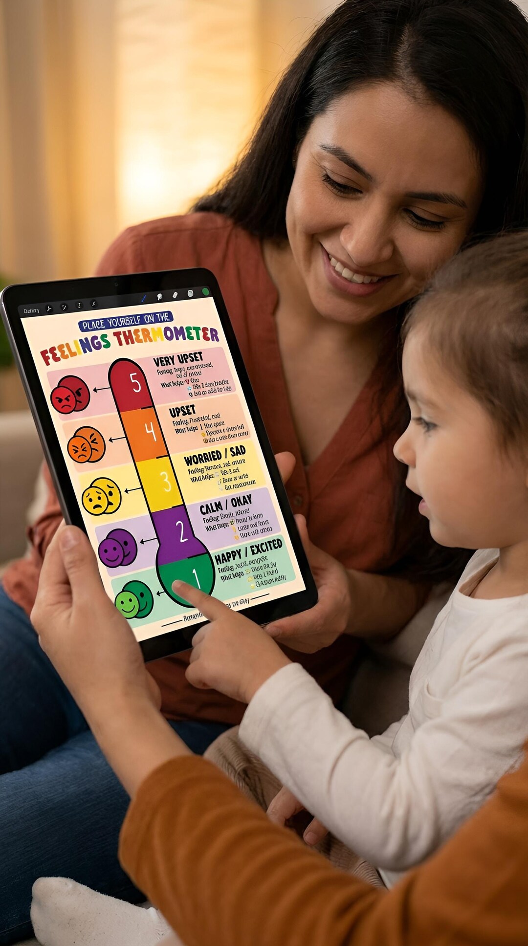 Emotional Thermometer Chart for Kids | Feelings Charter Classroom ...