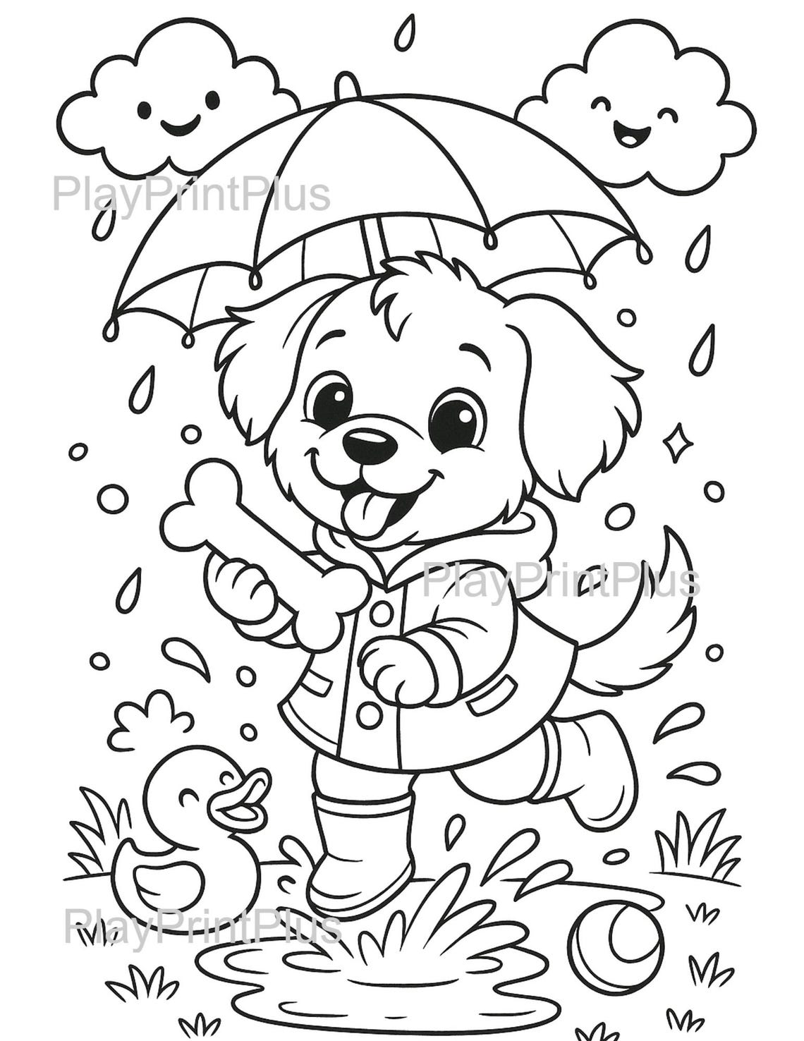 Printable Puppy Coloring Pages for Kids | Dog Activity Sheets for ...