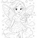 Cute Fairy Coloring Pages for Kids | Magical Printable Activity for ...