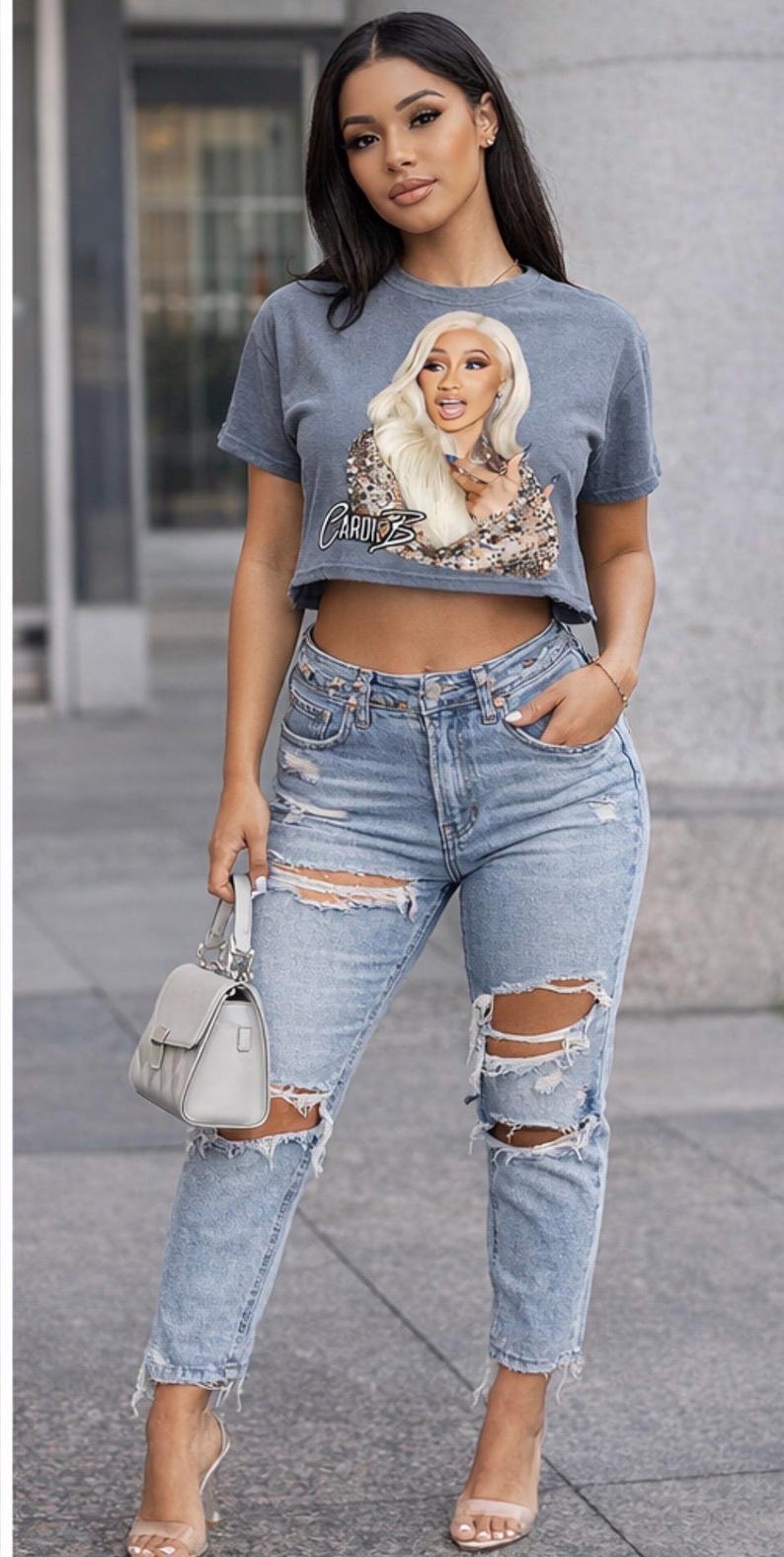 CARDI B CONCERT CROP Top - Etsy