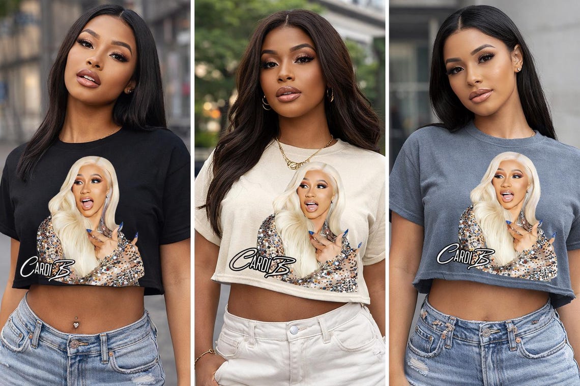 CARDI B CONCERT CROP Top - Etsy
