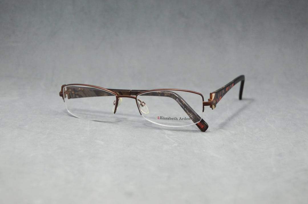 Vintage Semi Rimless Eyeglasses Elizabeth Arden. Square. Unisex Reading ...