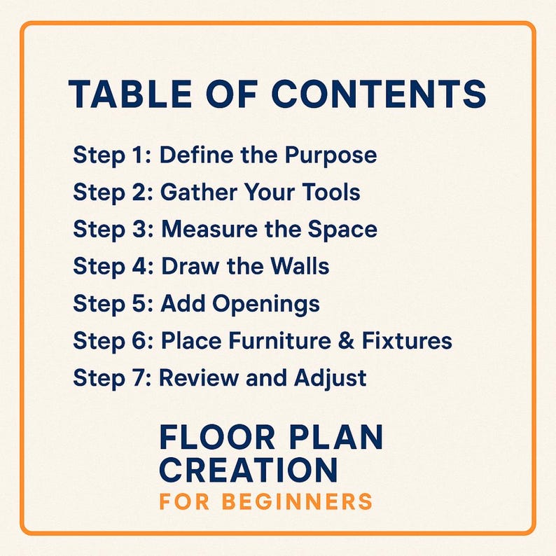Floor Plan Guide Pdf, Beginners Friendly, Interior Design, Tiny Home ...