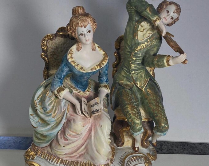 Capodimonte Italy Mario Pegoraro Ester Bassano Art Deco Lady Sculpture ...