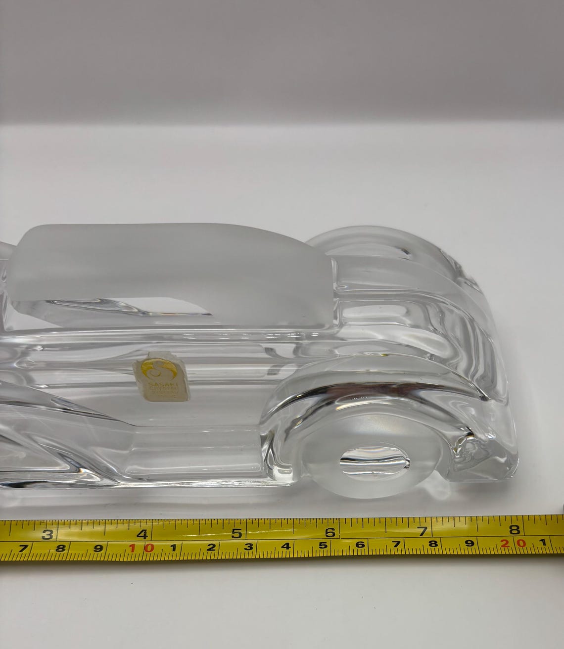 Vintage Sasaki Crystal 24% Leaded Car Paperweight Made in Japón - Etsy