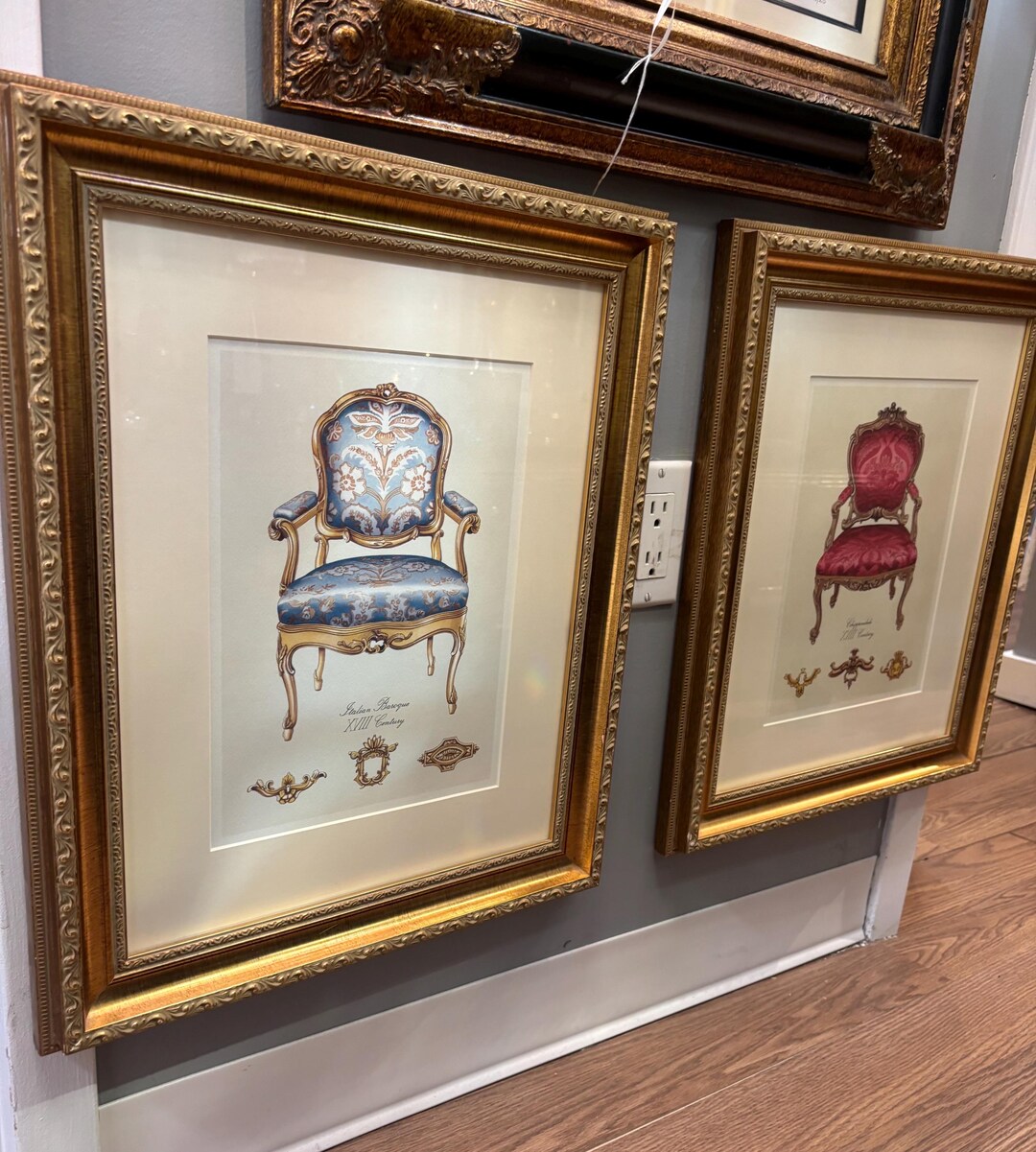 Art Classic Italian Baroque Framed Prints Set of 2 Gold Gilt Frames. - Etsy