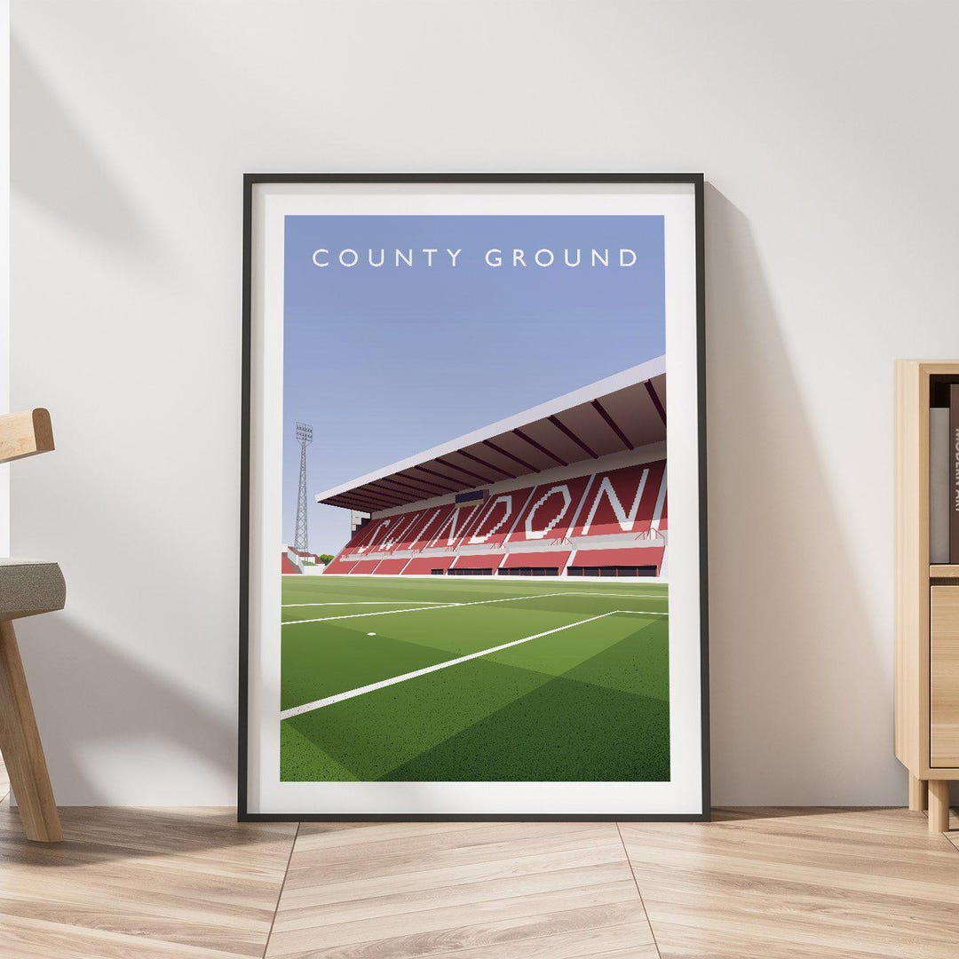 Swindon County Ground Print - Etsy