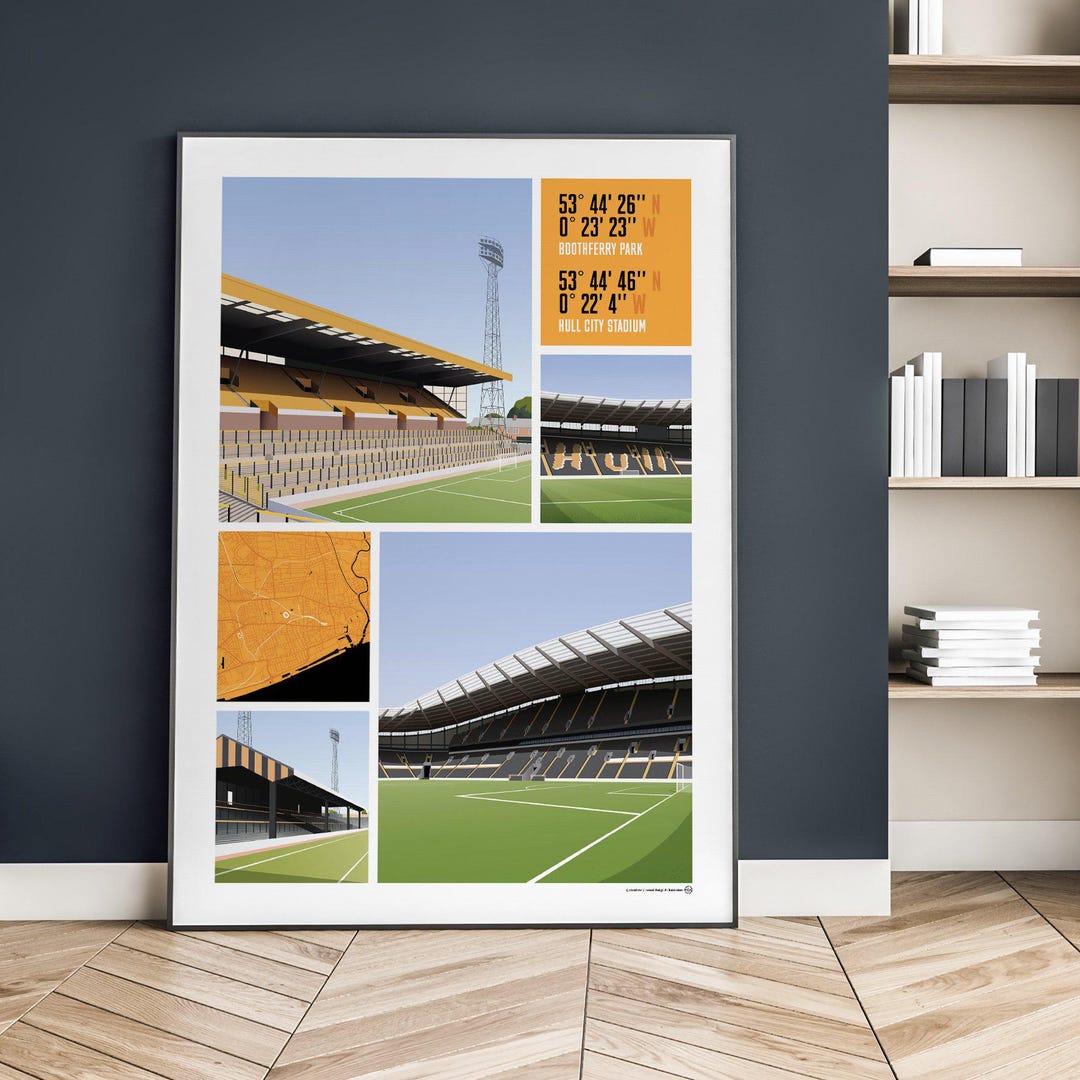 Hull City Views of Boothferry Park & MKM Stadium Print - Etsy UK
