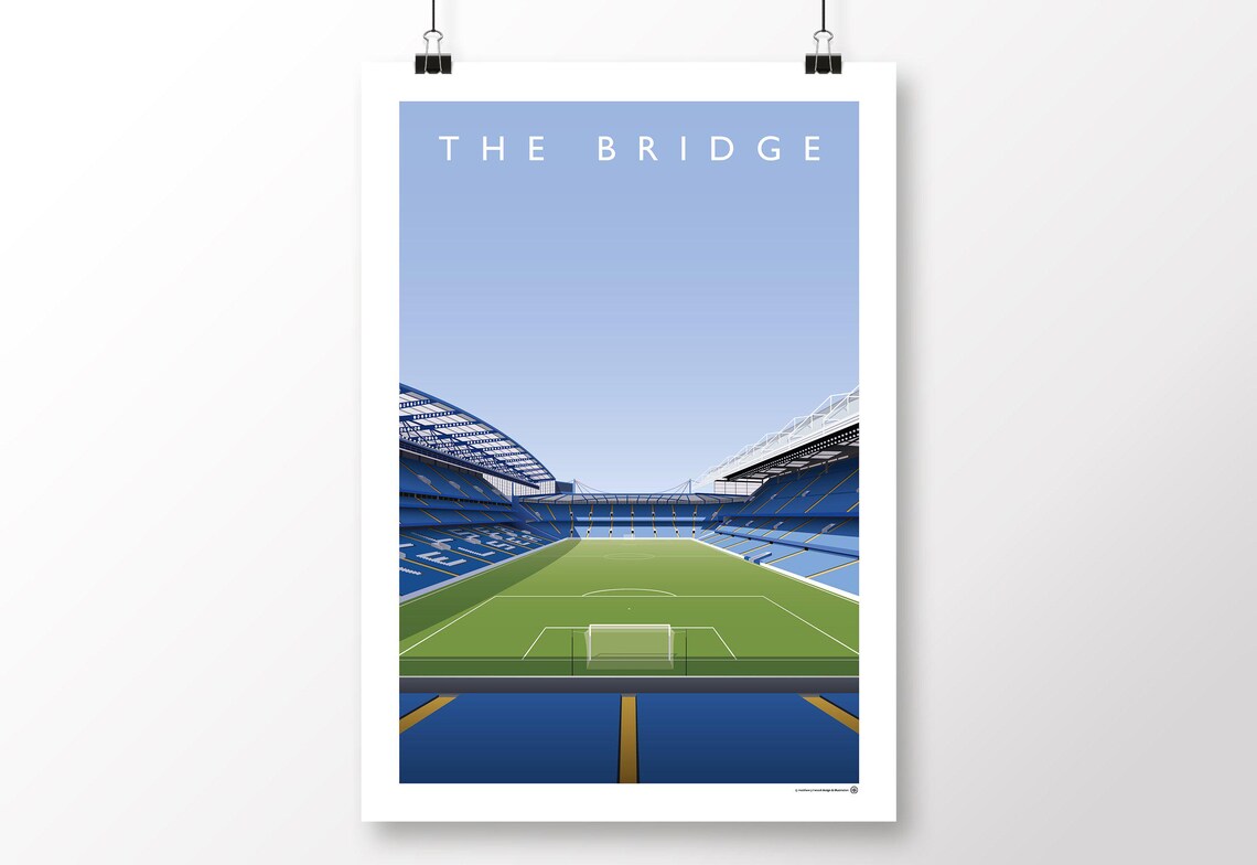 Chelsea Stamford Bridge Matthew Harding Stand Print - Etsy
