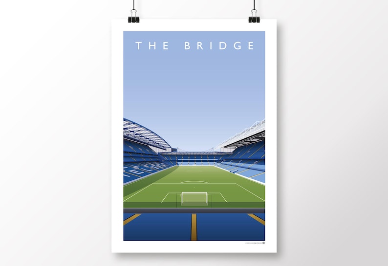 Chelsea Stamford Bridge Matthew Harding Stand Print - Etsy