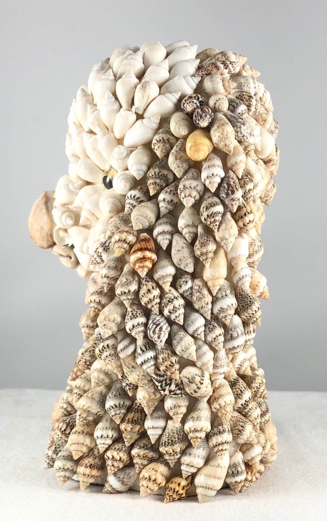 Vintage Seashell Puppy Dog Figurine Sculpture Shellcraft Folk | Etsy