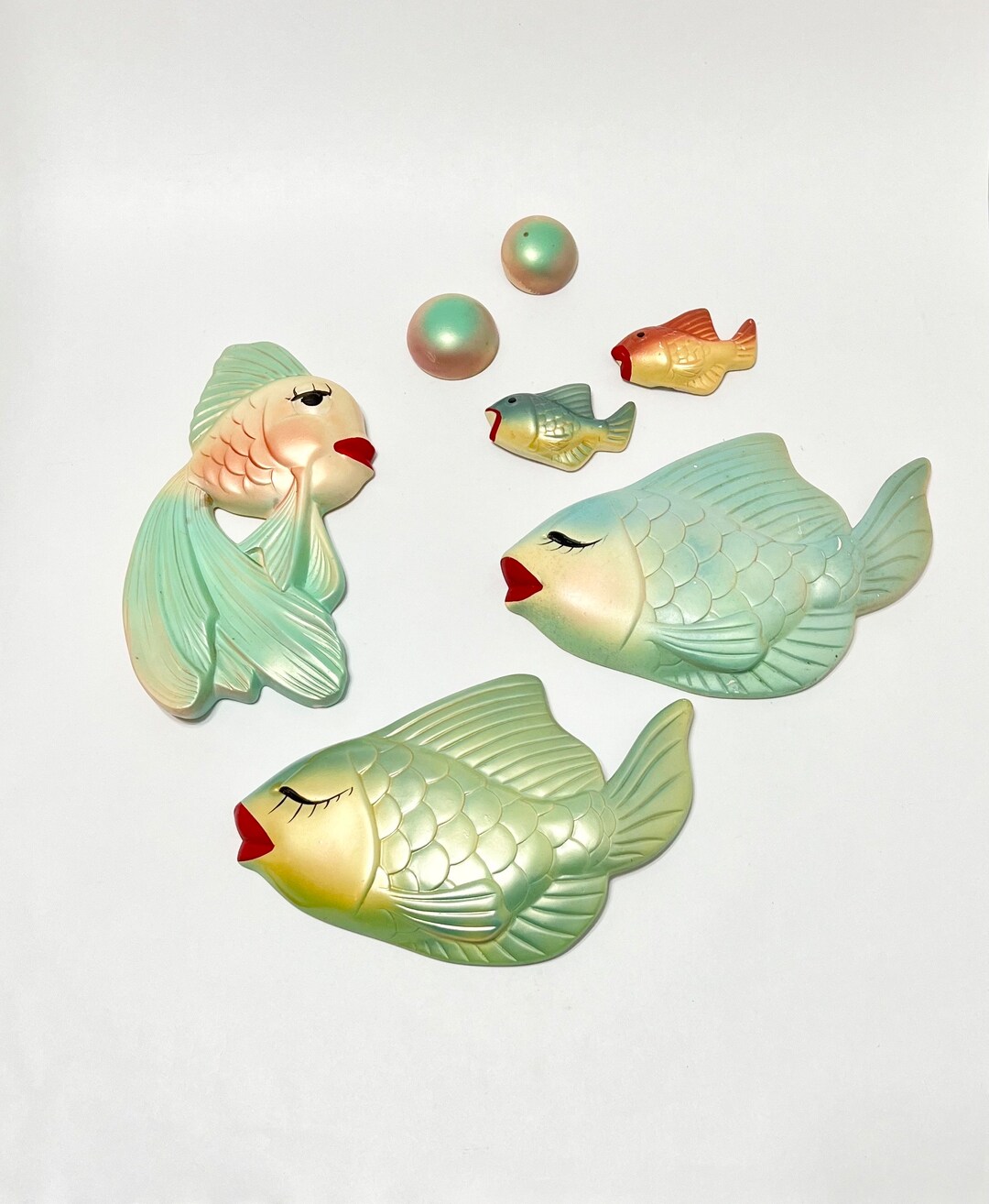 Miller Studio Fish Plaques 1964 Vintage Chalkware Wall Décor - Etsy