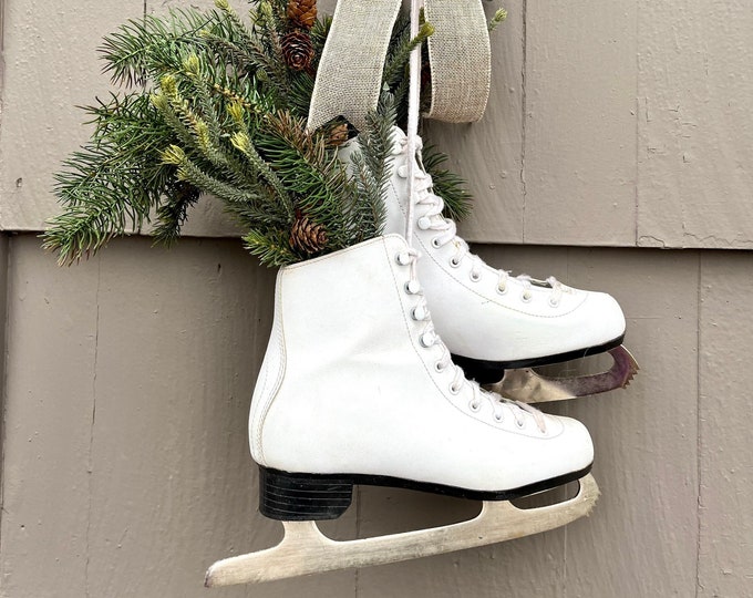 Choice of 1 or 2 Skates-vintage Ice Skates-winter Ice Skate Door Hanger ...