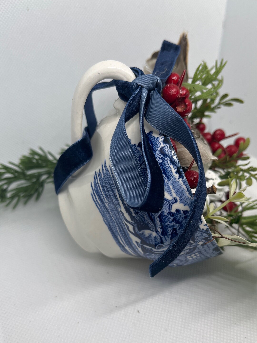 Teacup Nest Ornament-christmas Tree Decoration-bird Nest Holiday Decor ...