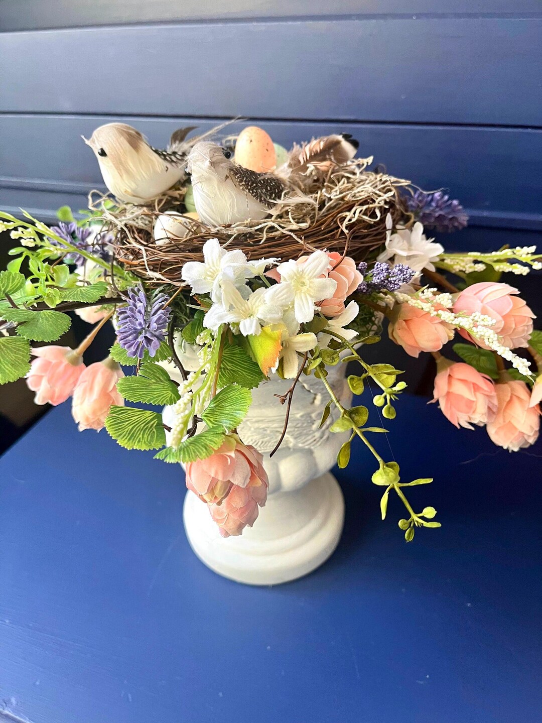 Bird Nest Arrangement-easter Table Decor-baby Shower Centerpiece-gift ...