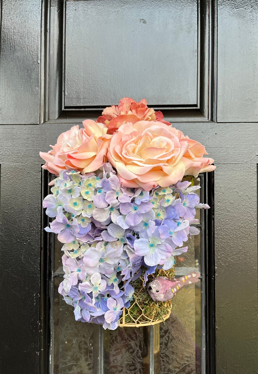 Spring Front Door Wreath-easter Basket-mothers Day Gifts-cottage Decor ...