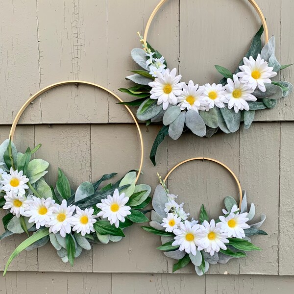 Daisy Wreath - Etsy