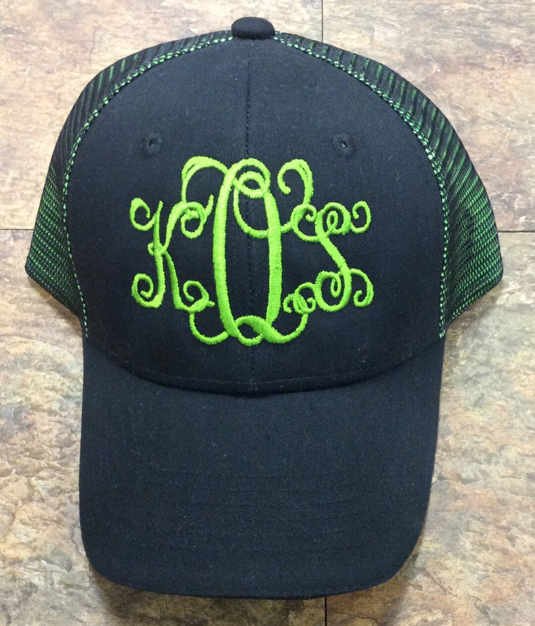 Ladies Personalized Monogrammed Hat With 3 Initials. Makes a Great Gift ...