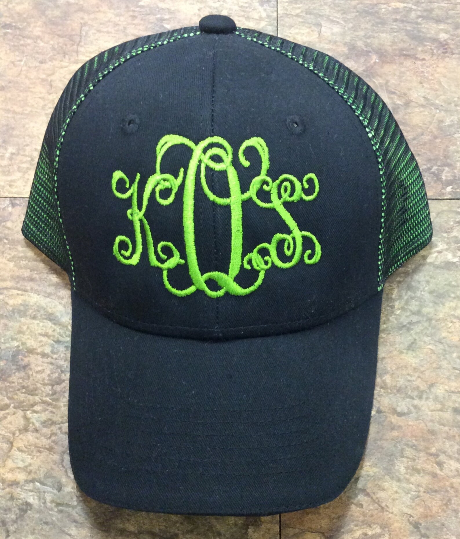 Ladies Personalized Monogrammed Hat With 3 Initials. Makes a Great Gift ...