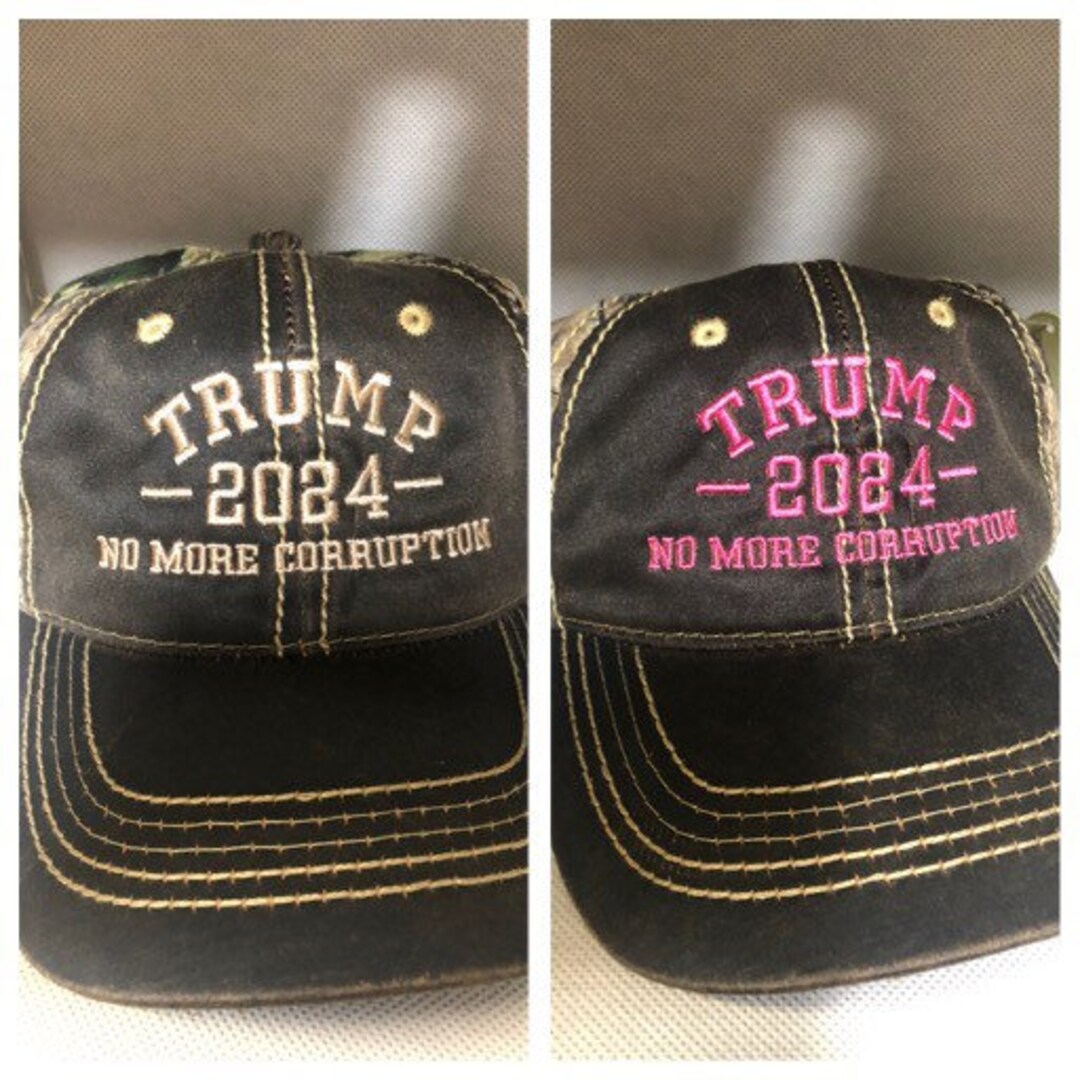 Trump 2024 NO MORE CORRUPTION Hat Free Shipping - Etsy