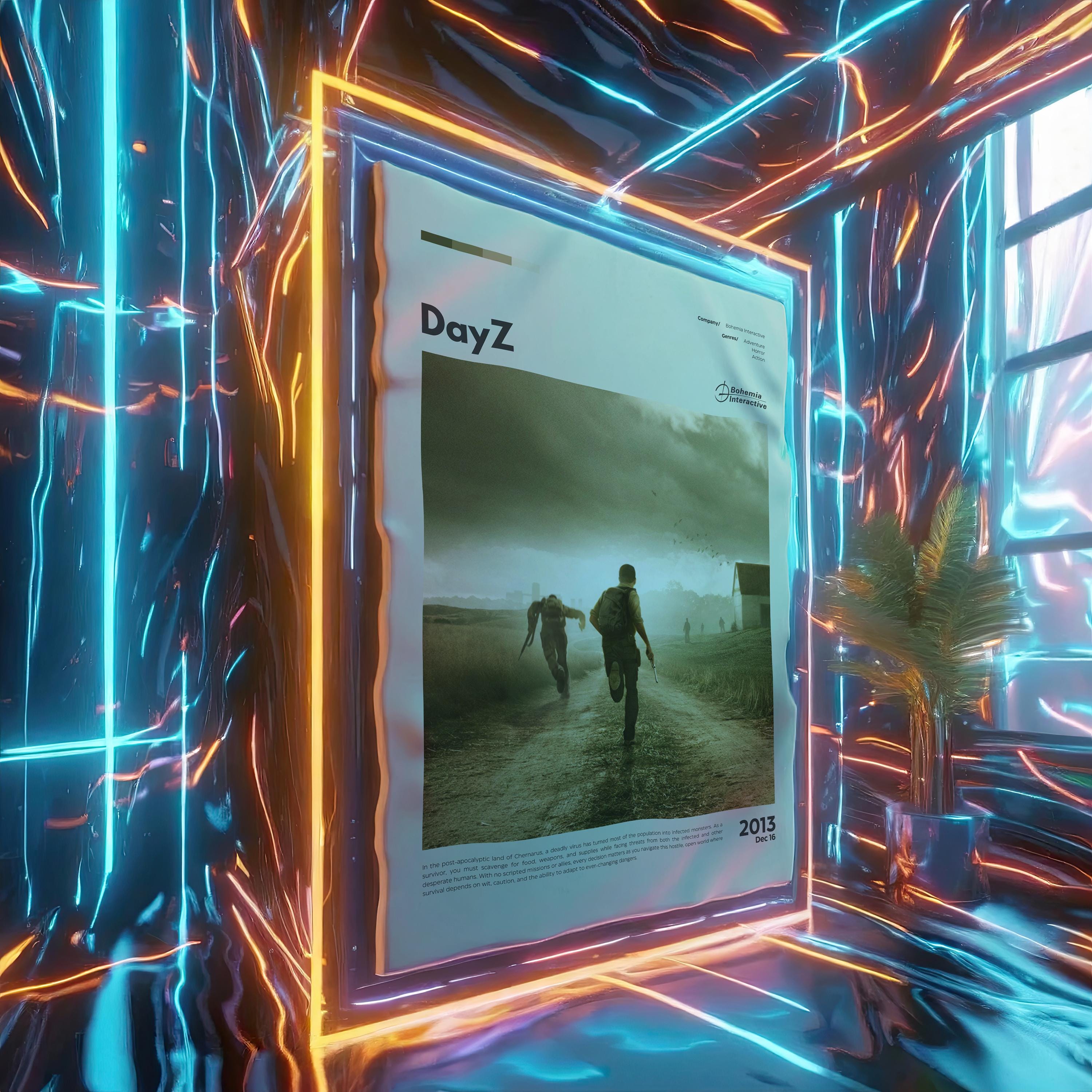 Dayz Poster, Gaming Room Poster, Gaming Wall Poster, Gaming Print ...