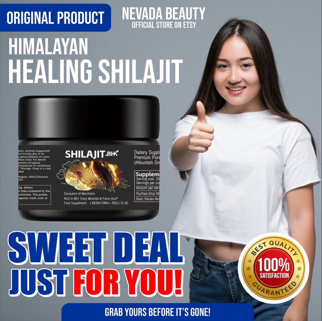 Himalayan Healing Shilajit, Natural Mineral Resin, Energy & Vitality ...