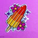 80s Rocket Lolly Tattoo Glitter Sticker - Etsy
