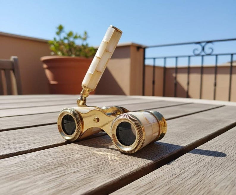 Mother of Pearl Lorgnette Accents Opera Glasses : Functional Vintage ...