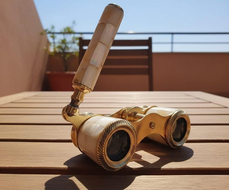 Mother of Pearl Lorgnette Accents Opera Glasses : Functional Vintage ...