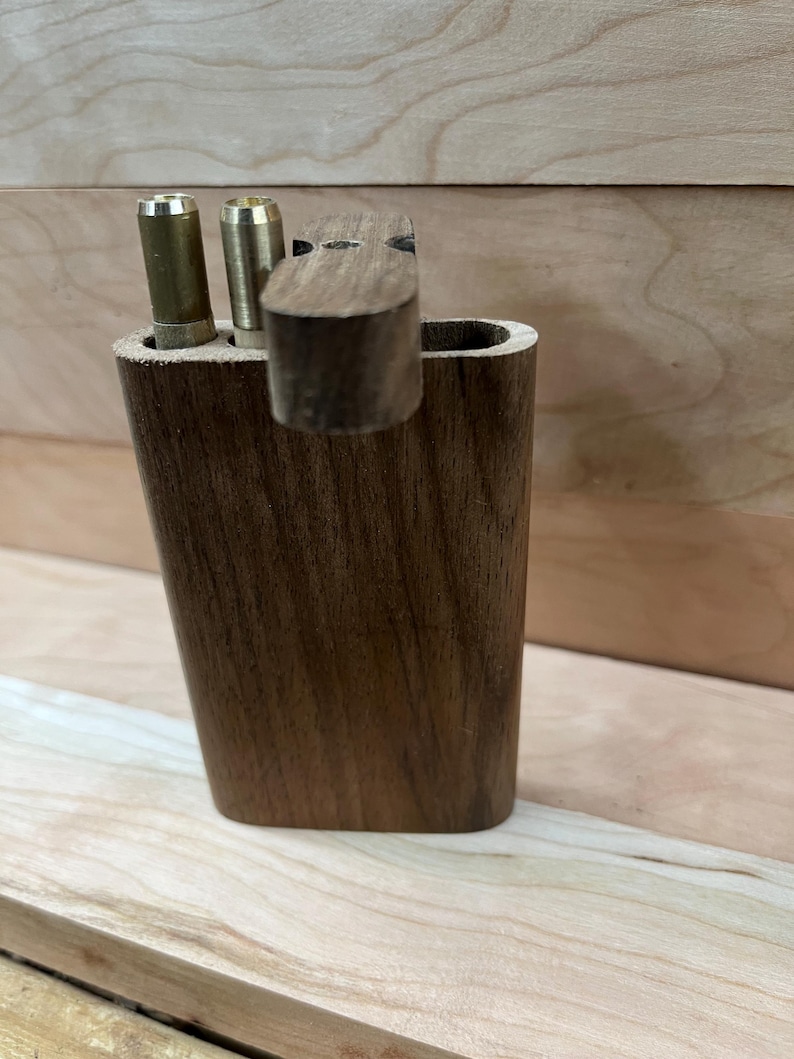 FRIENDSHIP DUGOUT – 2 One-hitters - 4” Exotic Wood Stash Box - Etsy