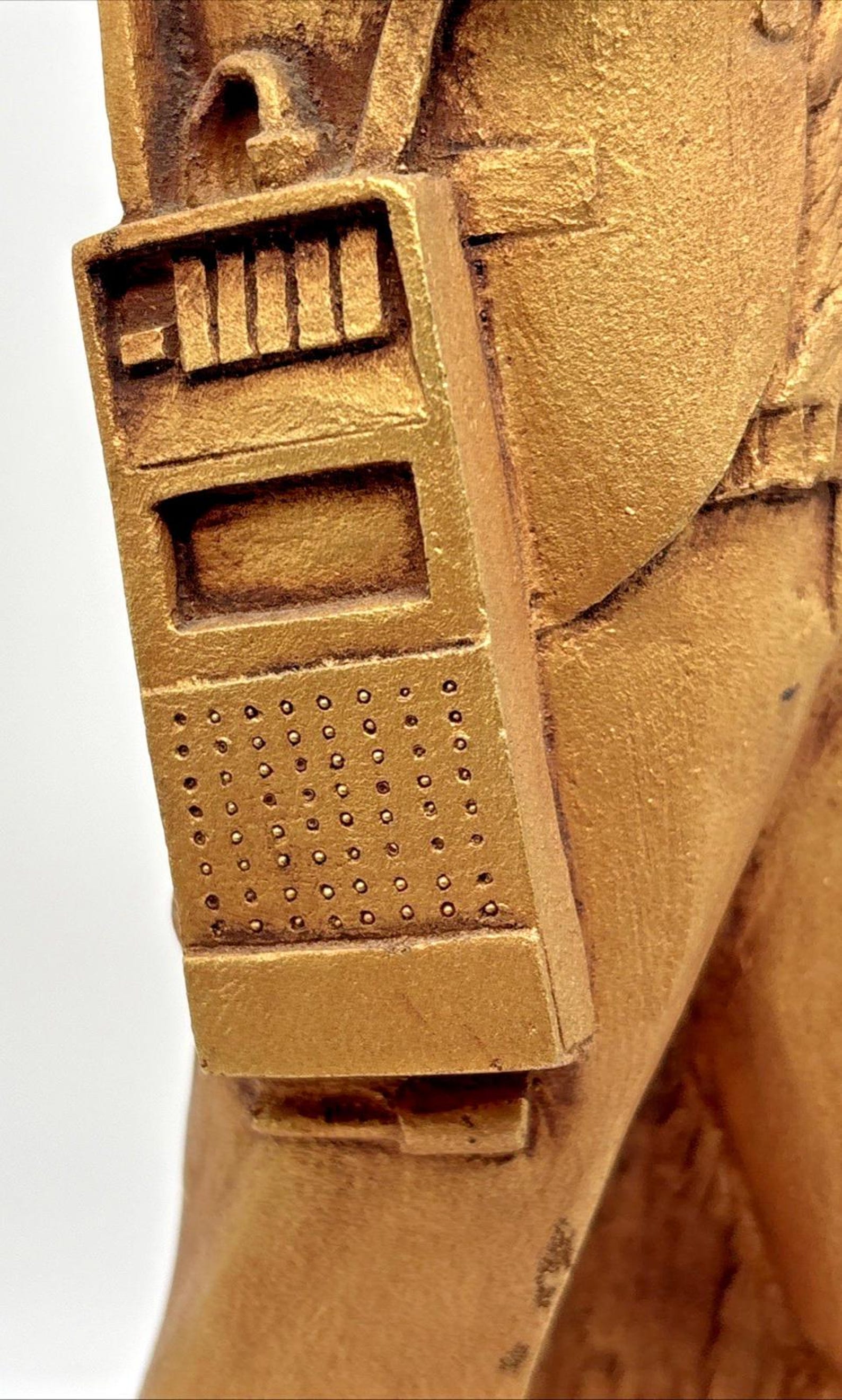 Vintage Gold Styrofoam Reporter Statue With Camera and Recorder 1960s ...