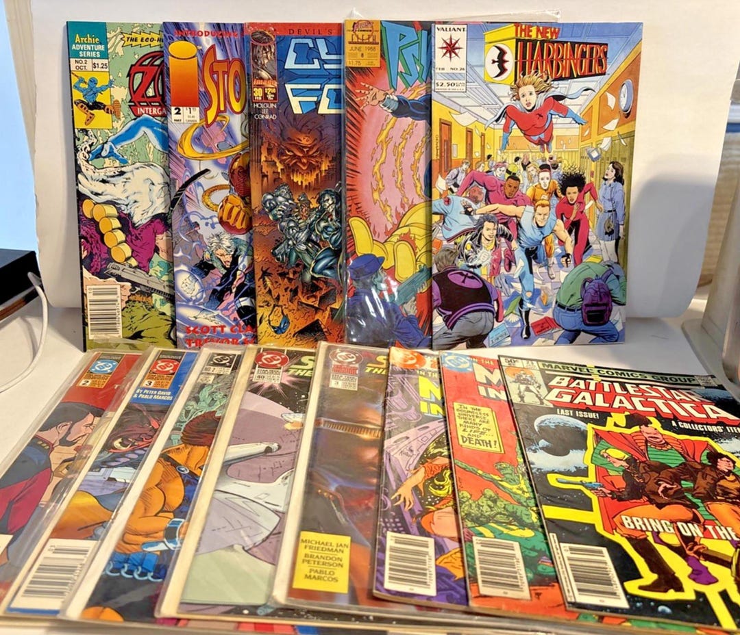 Vintage Mixed Comic Space-themed Lot Marvel DC Image Valiant More Lot ...