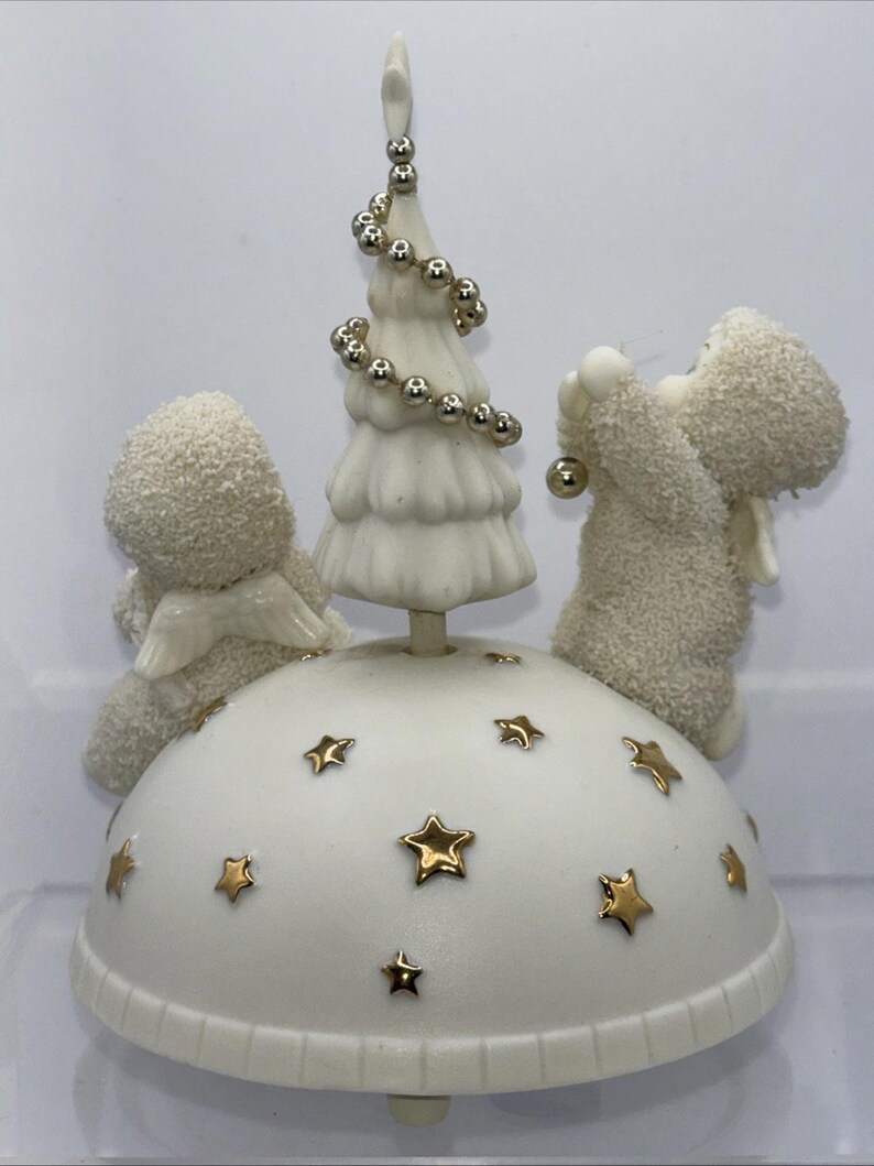 Dept 56 Snowbabies "trimming the Tree" Music Box Plays "o Chritsmas ...