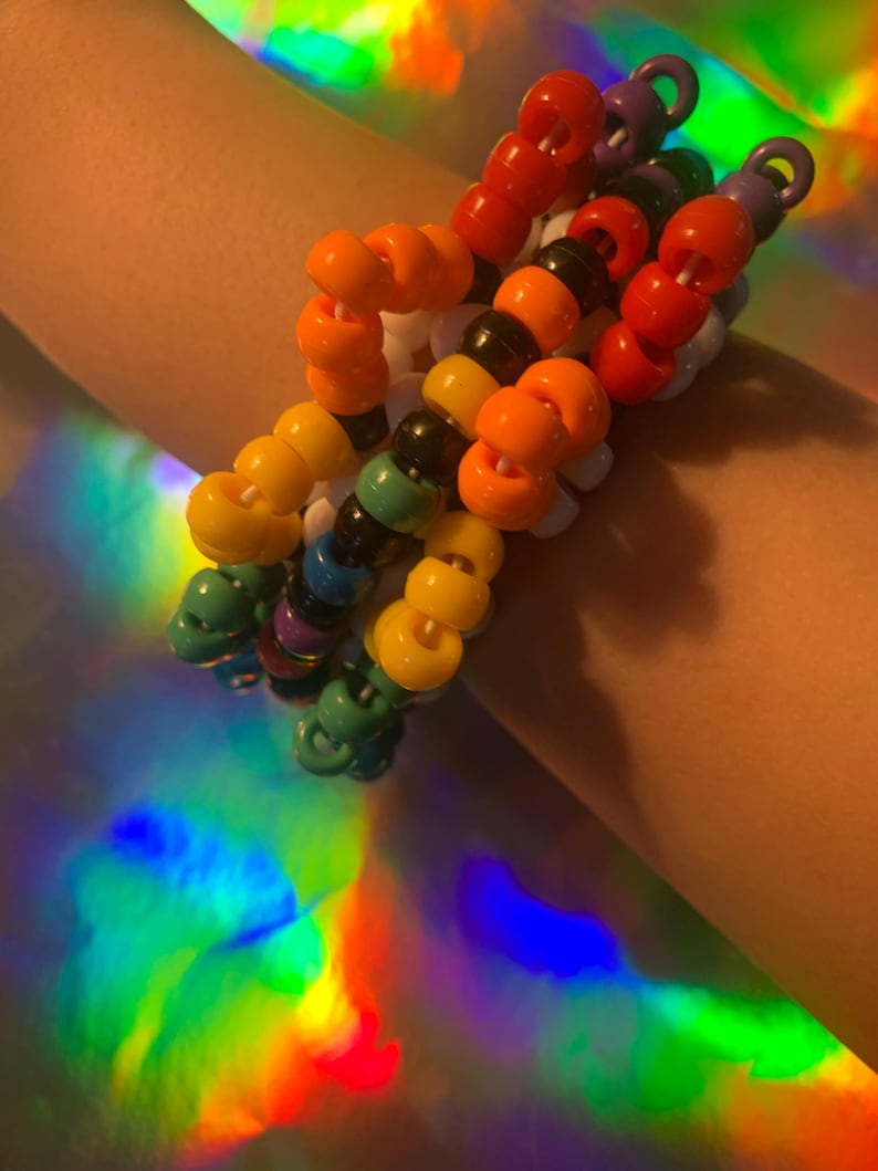 Rainbow Kandi Mini Rotator Cuff - Etsy