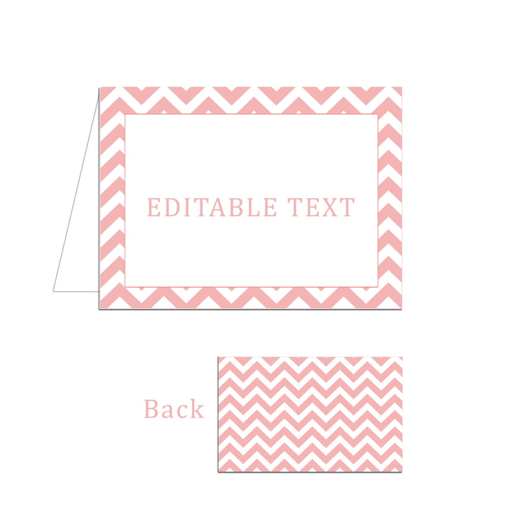 INSTANT DOWNLOAD Blank Coral Chevron Party Return Address Labels ...