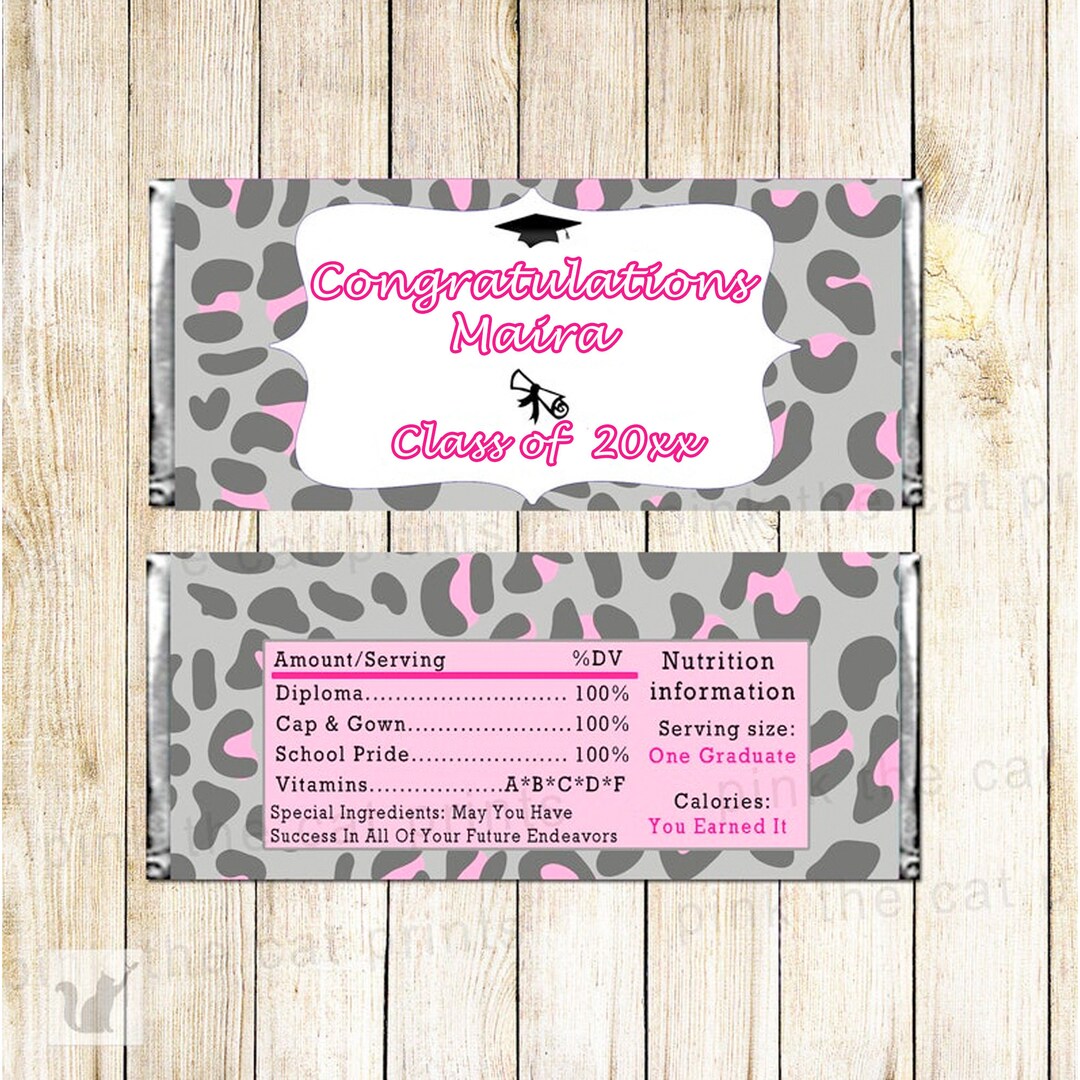 Graduation Party Candy Bar Label - Graduation Candy Label - Graduation ...