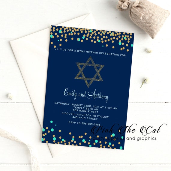 Unique Bat Mitzvah Invitations