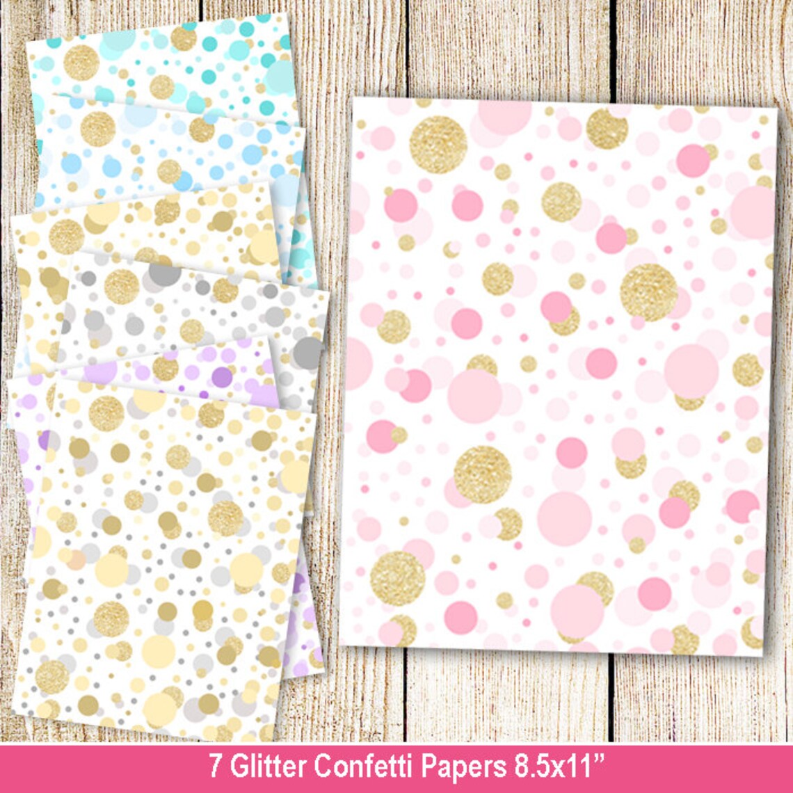 7 Glitter Confetti Metallic Background Paper Wallpaper Various Colors ...