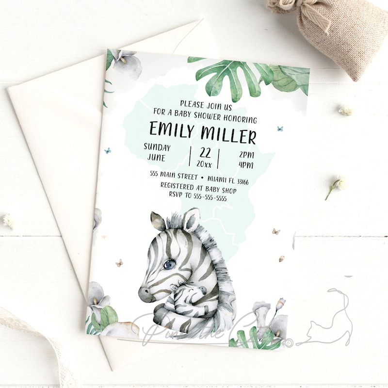 Zebra Baby Shower - Etsy